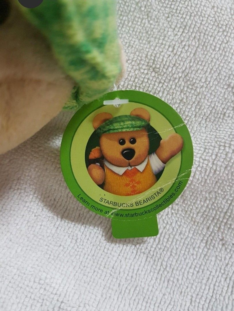 Starbucks 2006 50th Edition - Golf Bearista Bear Collection Beanie Plush Soft Toy, Hobbies ...
