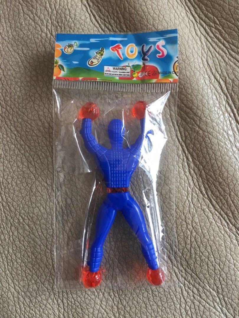 Sticky Spider-Man toy, 興趣及遊戲, 玩具 & 遊戲類 - Carousell
