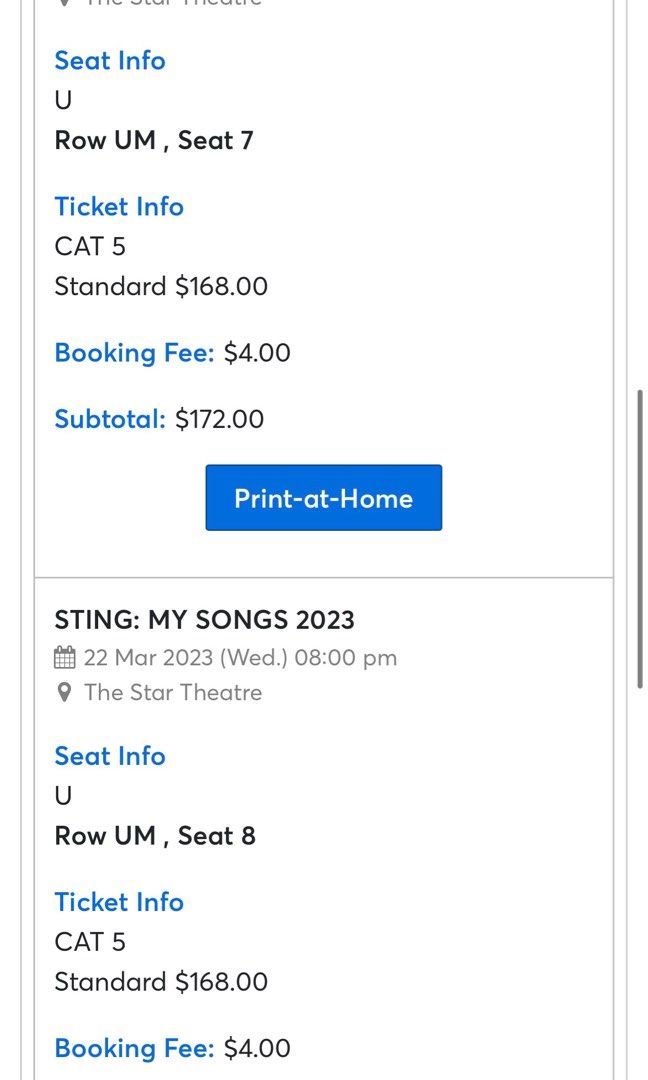 Sting Tickets Singapore, Tickets & Vouchers, Event Tickets on Carousell