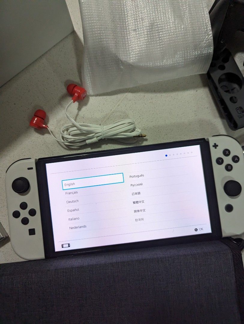 Switch OLED with receipt and all items but no box, Video Gaming, Video ...