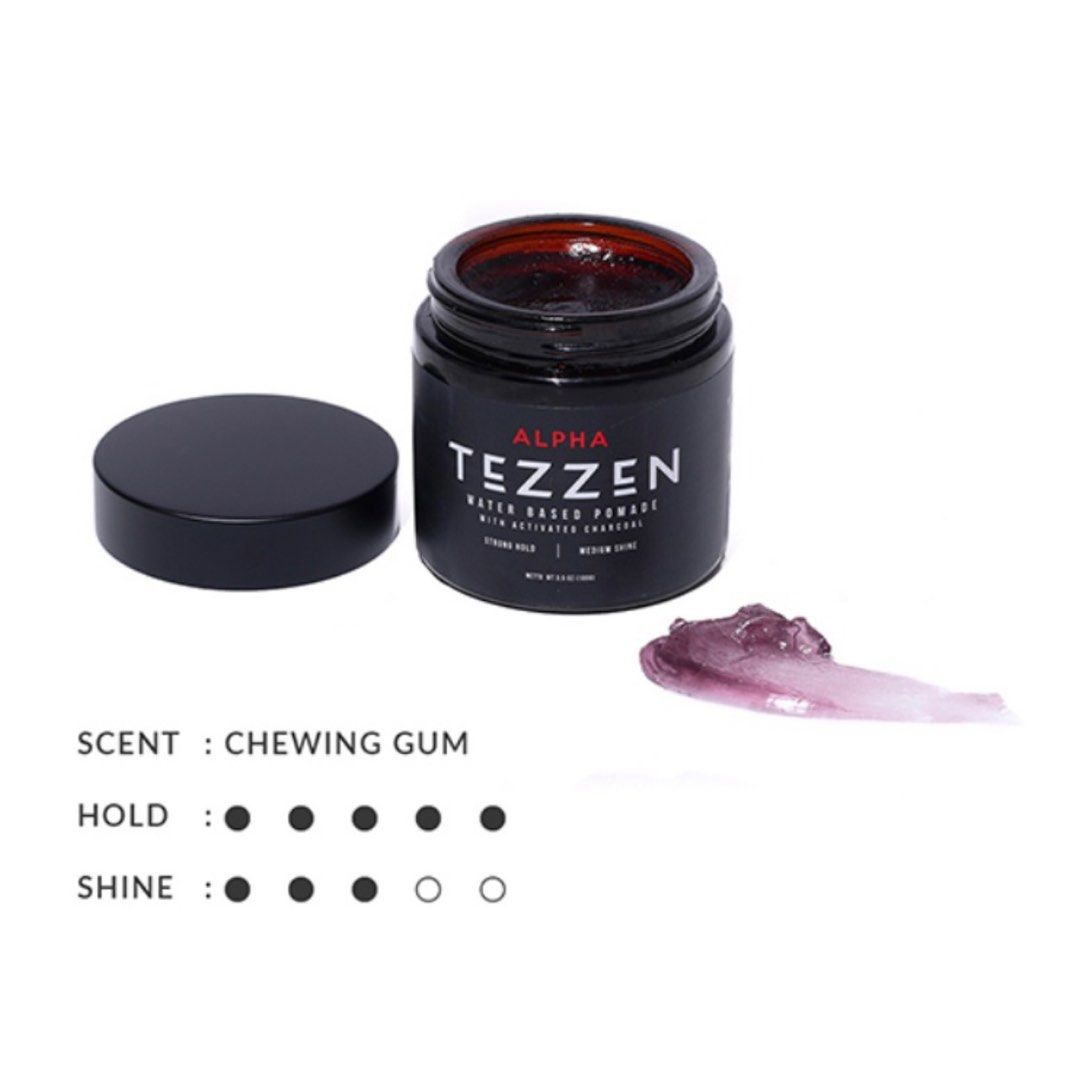 TEZZEN Water Based Pomade | Activated Charcoal Clay | Texture Paste ...
