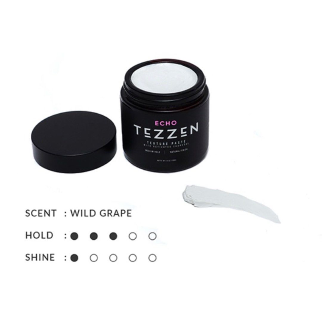 TEZZEN Water Based Pomade | Activated Charcoal Clay | Texture Paste ...