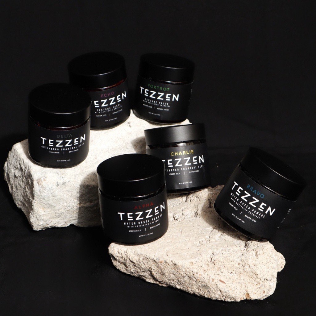 TEZZEN Water Based Pomade | Activated Charcoal Clay | Texture Paste ...