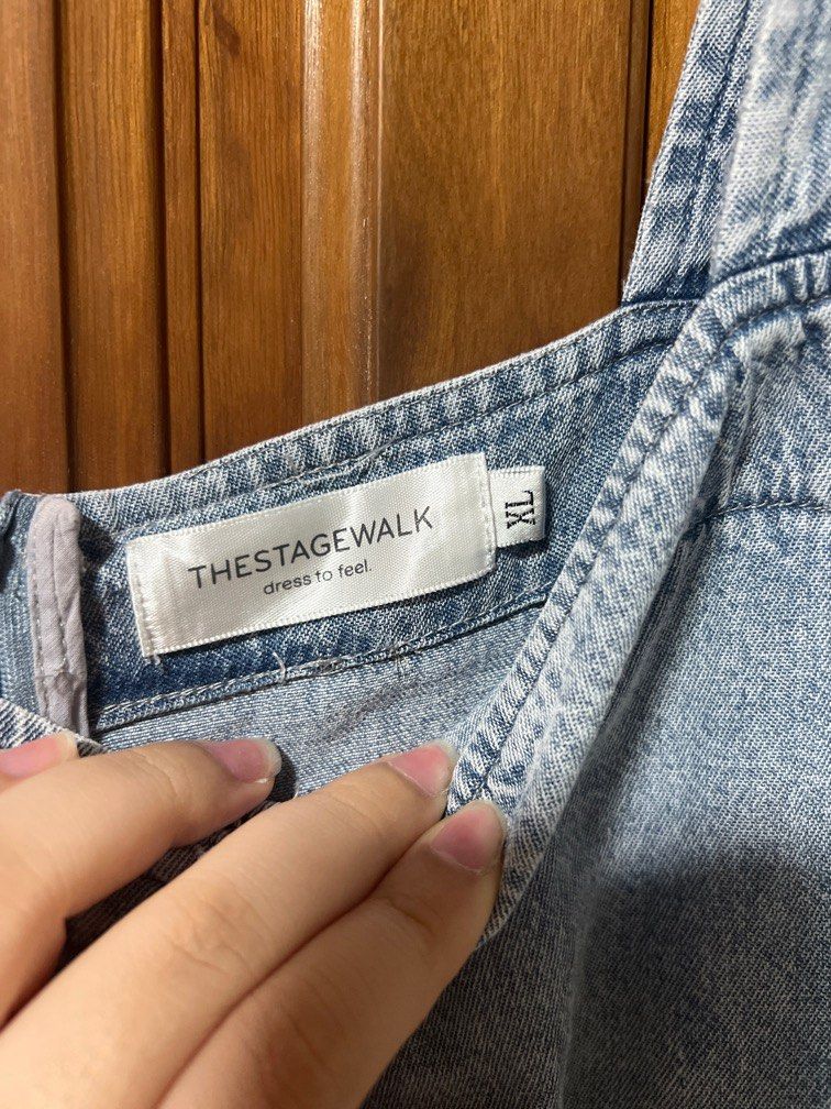 The stage walk denim dress, Women's Fashion, Dresses & Sets, Dresses on ...