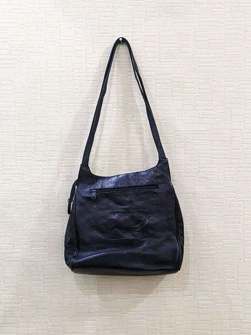 Tote Vintage Kulit Asli Tas Jadul Retro Brand Chilsung, Fesyen Wanita ...