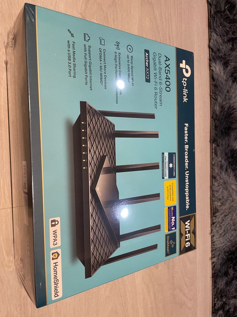 TP Link AX5400 Dual Band Wifi 6 Router, Computers & Tech, Parts ...