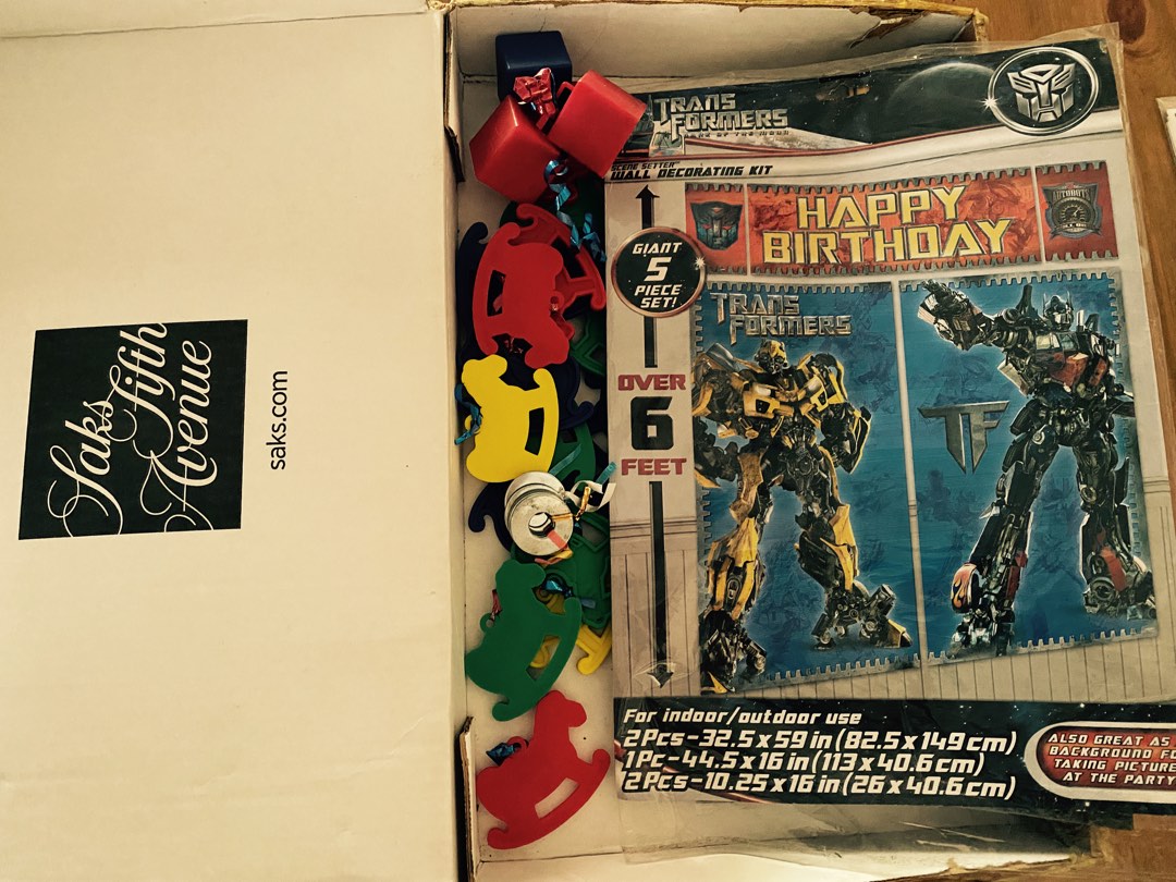 Transformers Giant Wall Decorating Kit - Free Balloon Weight, Hobbies ...