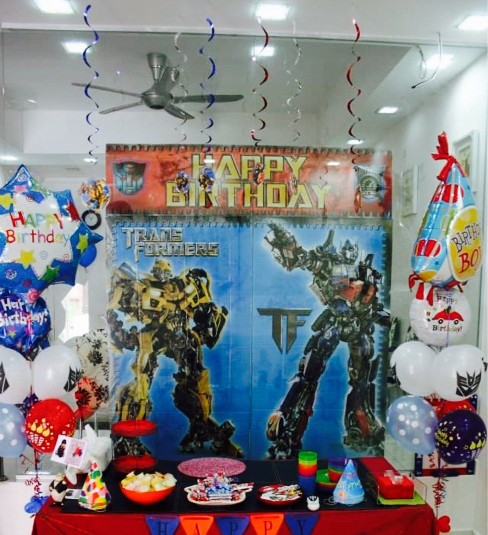 Transformers Giant Wall Decorating Kit - Free Balloon Weight, Hobbies ...