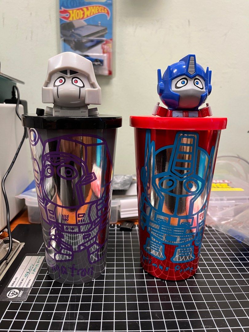 Transformers TGV Tumbler Megatron & Optimus prime, Hobbies & Toys ...