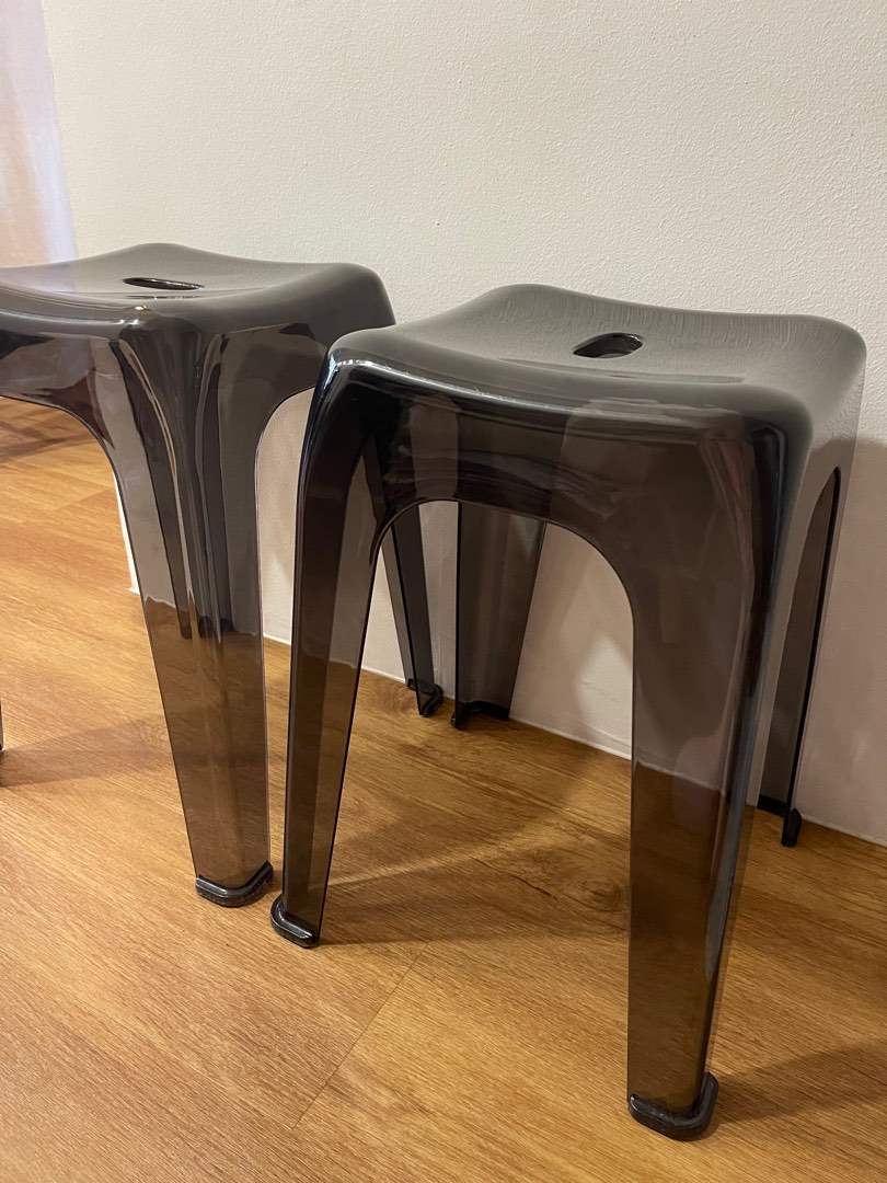 Transparent Acrylic Stool Chair, Furniture & Home Living, Furniture ...