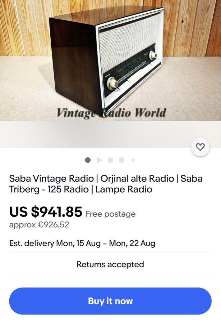 Tube Radio - Saba Radio, Audio, Soundbars, Speakers & Amplifiers on ...