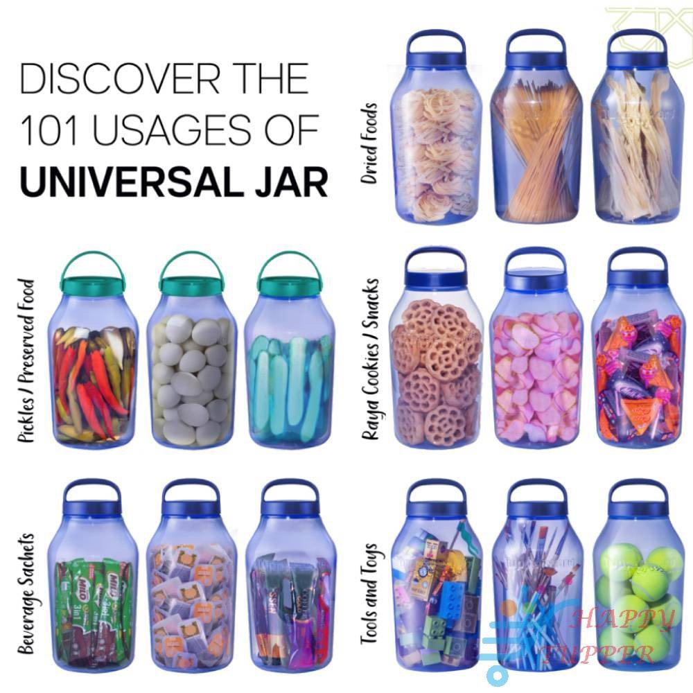 Tupperware Universal Jar 4.5L (Blue), Furniture & Home Living ...
