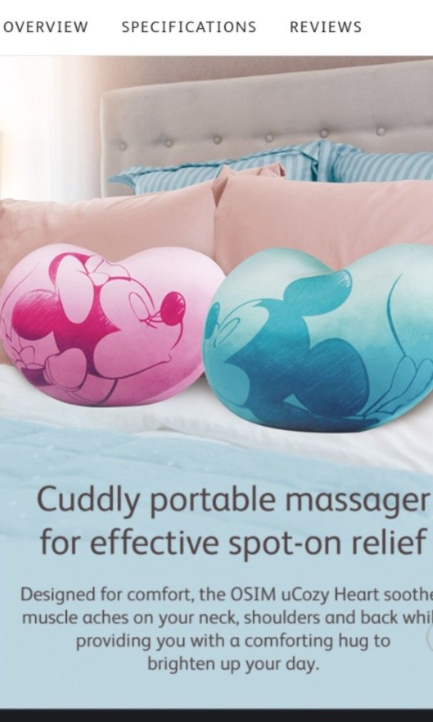 Ucozy Heart (Mickey & Minnie), Health & Nutrition, Massage Devices on ...