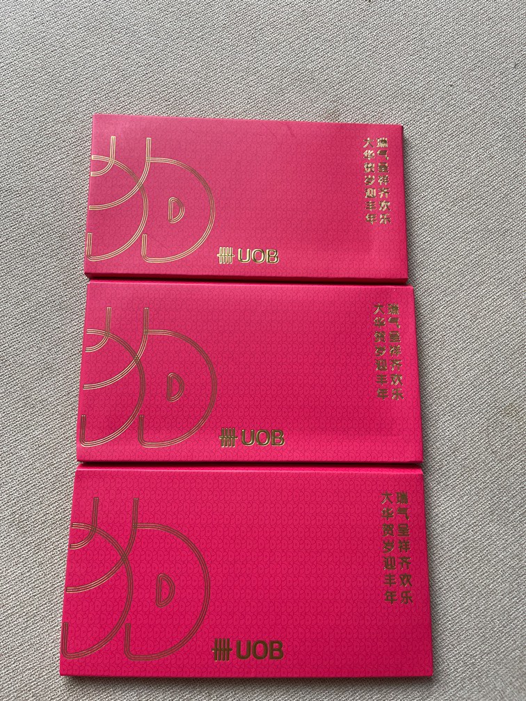 UOB Red Packets (All 3 packs), Hobbies & Toys, Stationery & Craft ...