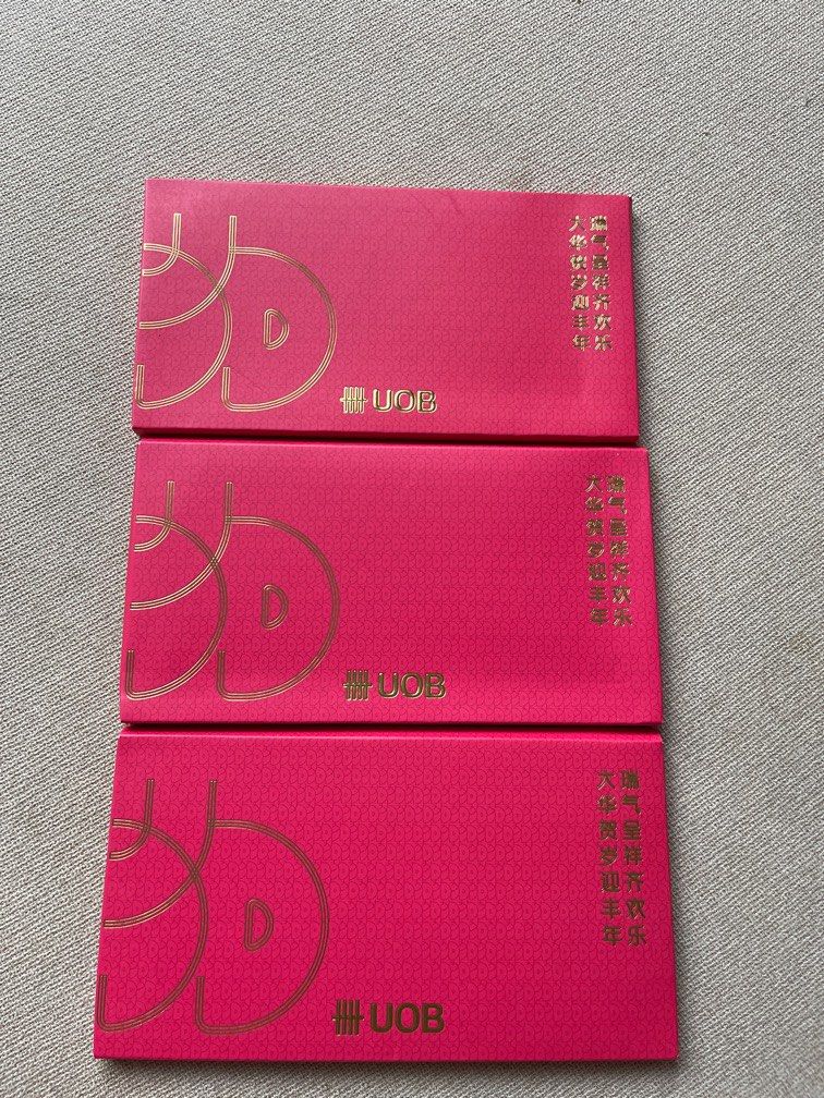 UOB Red Packets (All 3 packs), Hobbies & Toys, Stationery & Craft ...