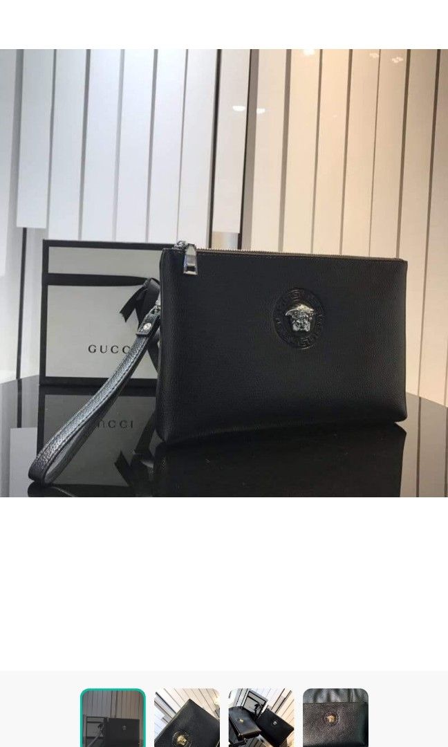 Versace men hand carry pouch bag, Men's Fashion, Bags, Belt bags ...