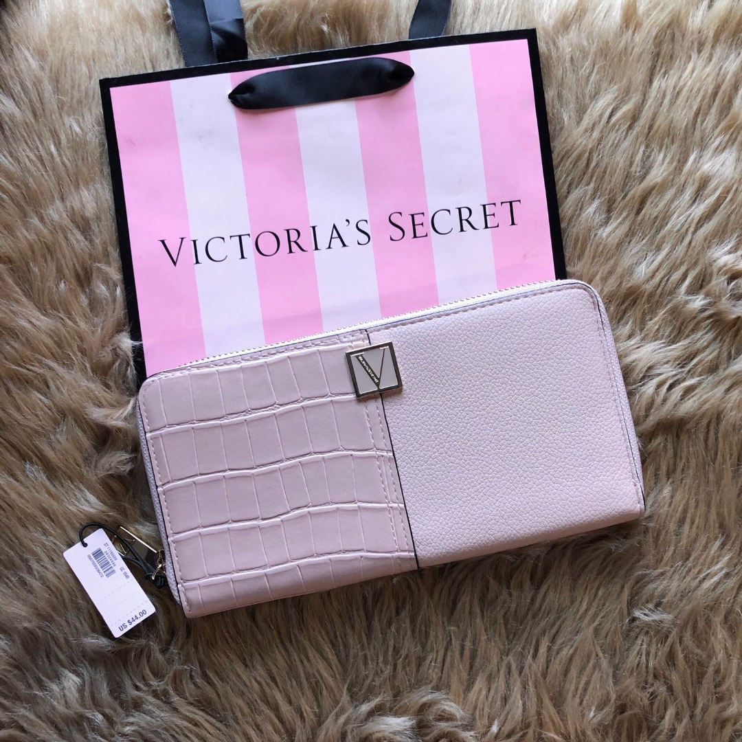 Victoria's Secret long wallet with paper bag on Carousell