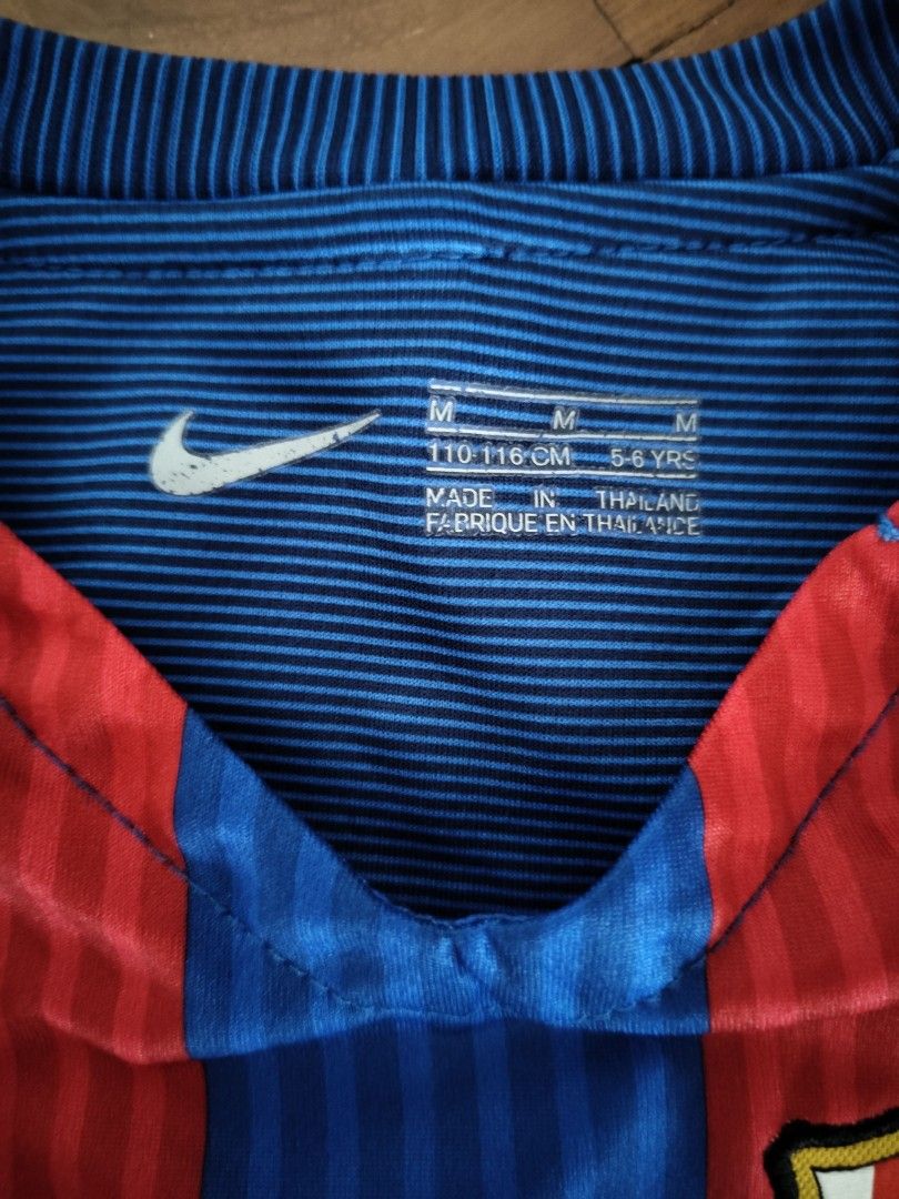 Vintage FC Barcelona Nike Authentic Junior Boy's Messi Soccer Jersey 5Y ...