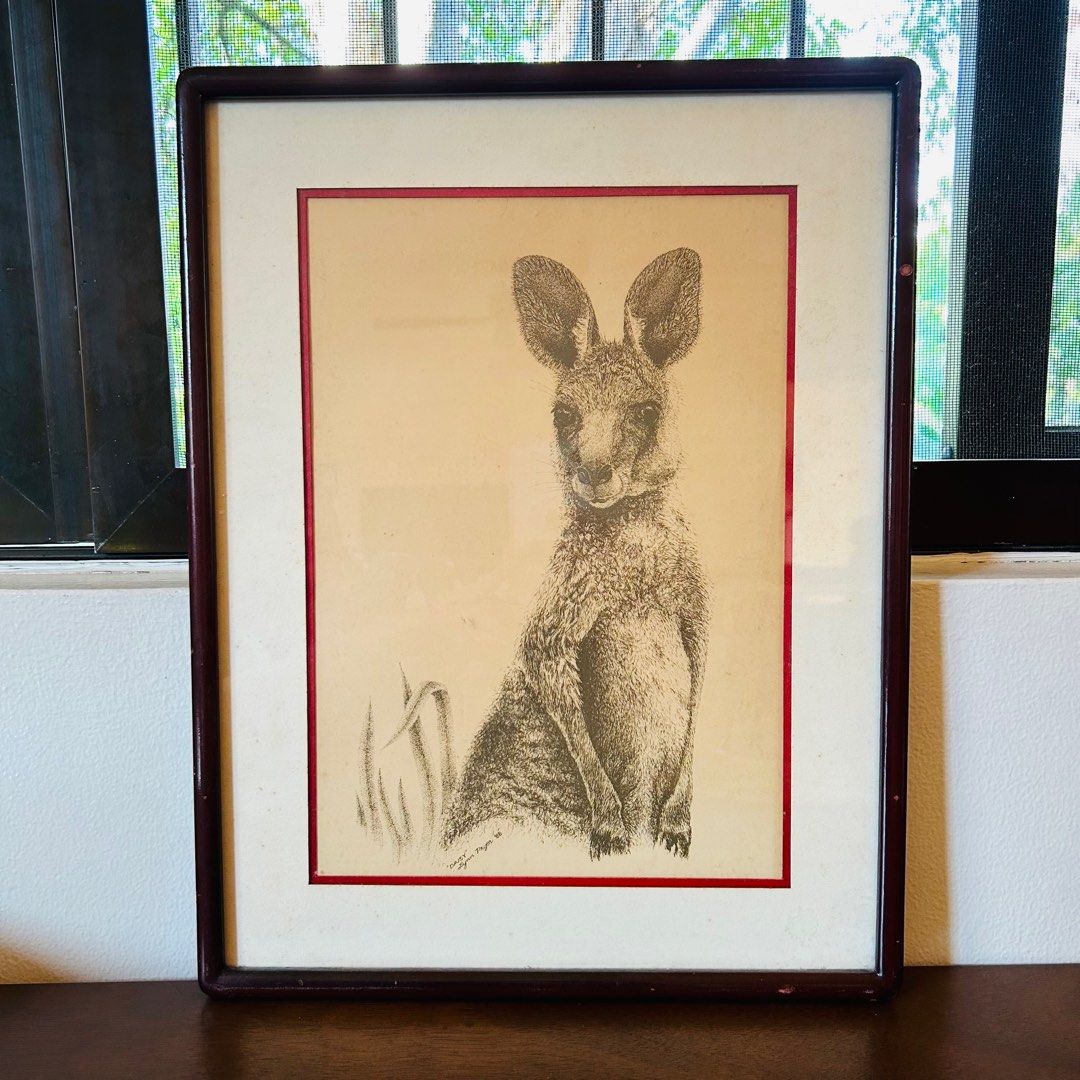 Vintage Kangaroo artwork on Carousell