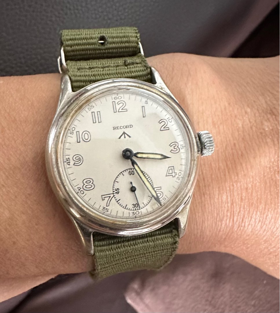 Vintage military Record, Luxury, Watches on Carousell