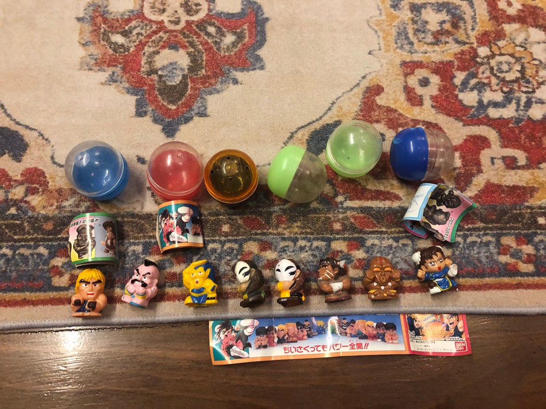Vintage street fighter capcom finger puppets toy figure set lot on ...