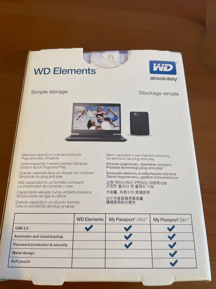 WD Elements 1TB, Computers & Tech, Parts & Accessories, Hard Disks ...