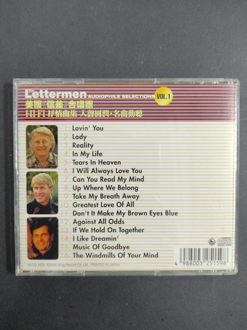 Well Used Original CD - - The Lettermen Audiophile Selection, Hobbies ...