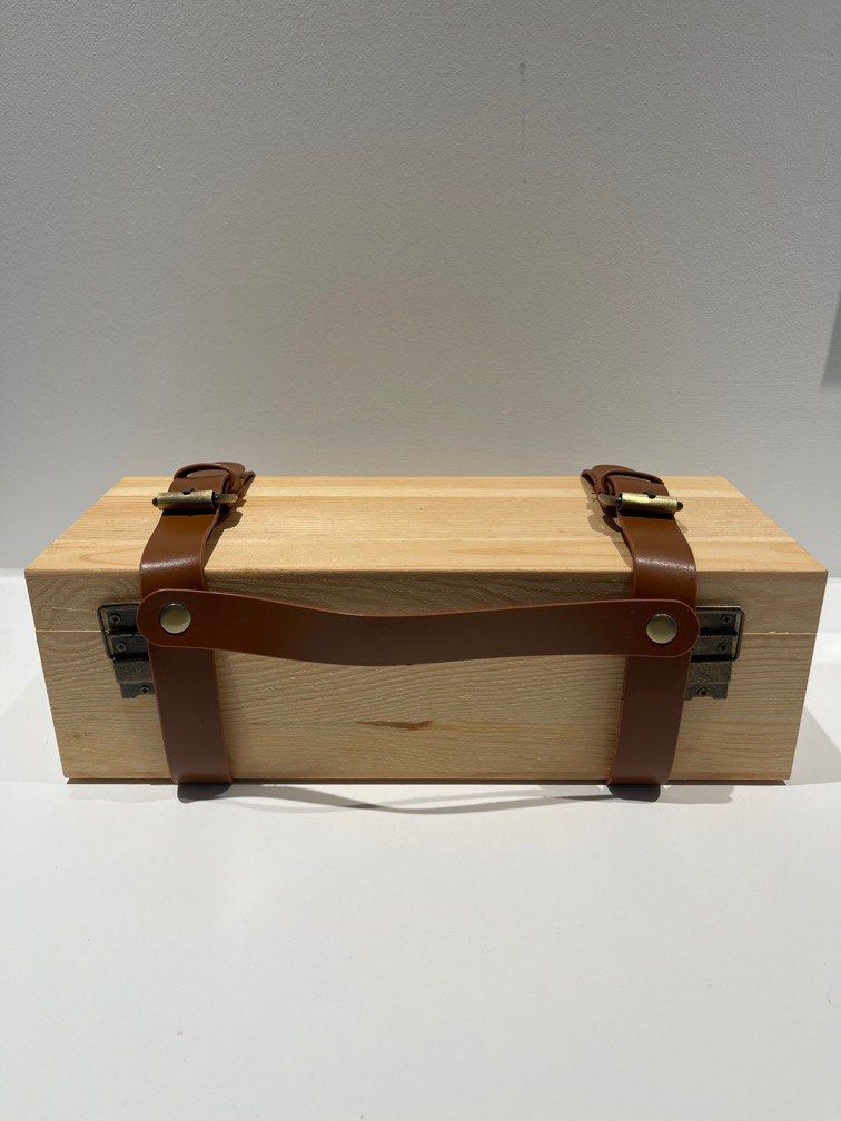 Wooden box with straps, Hobbies & Toys, Stationery & Craft, Craft ...