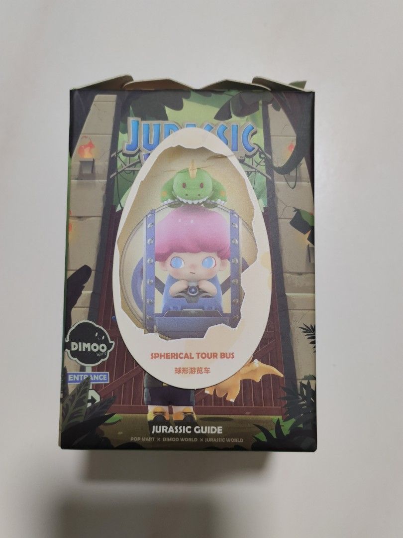 WTS Dimoo Jurassic World - Spherical Tour Bus PopMart, Hobbies & Toys ...