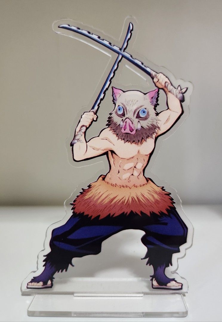WTS Inosuke Acrylic Stand Demon Slayer: Kimetsu no Yaiba, Hobbies ...
