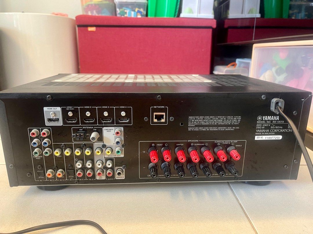 Yamaha AV Receiver RX-V573, Audio, Soundbars, Speakers & Amplifiers on ...