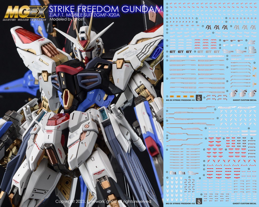 [Yan] MGEX Strike Freedom Gundam (G Rework Ver.) Ghost Custom ...