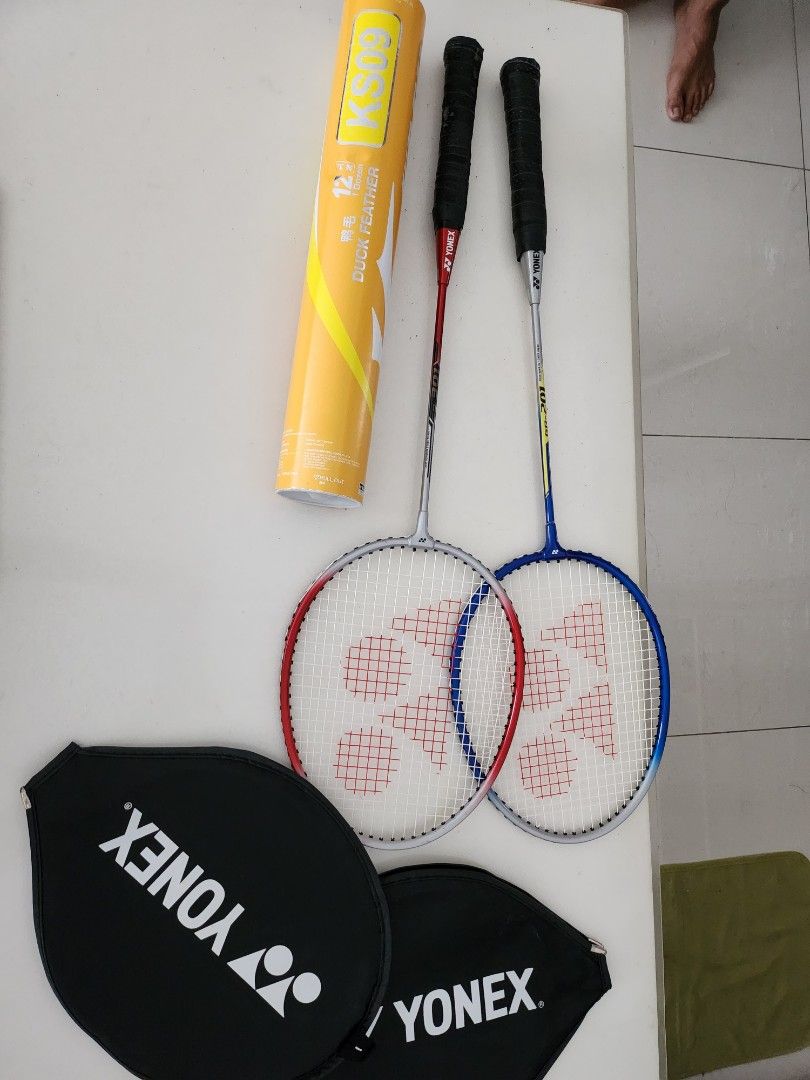 Yonex Badminton Rackets plus shuttle full pack, Sports Equipment ...