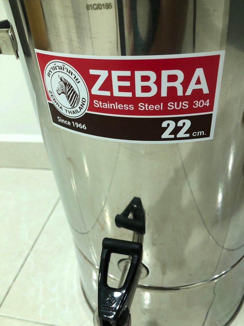 Zebra Water Dispenser Stainless Steel SUS 304 (22cm/8.7L)), TV & Home Appliances, Kitchen ...