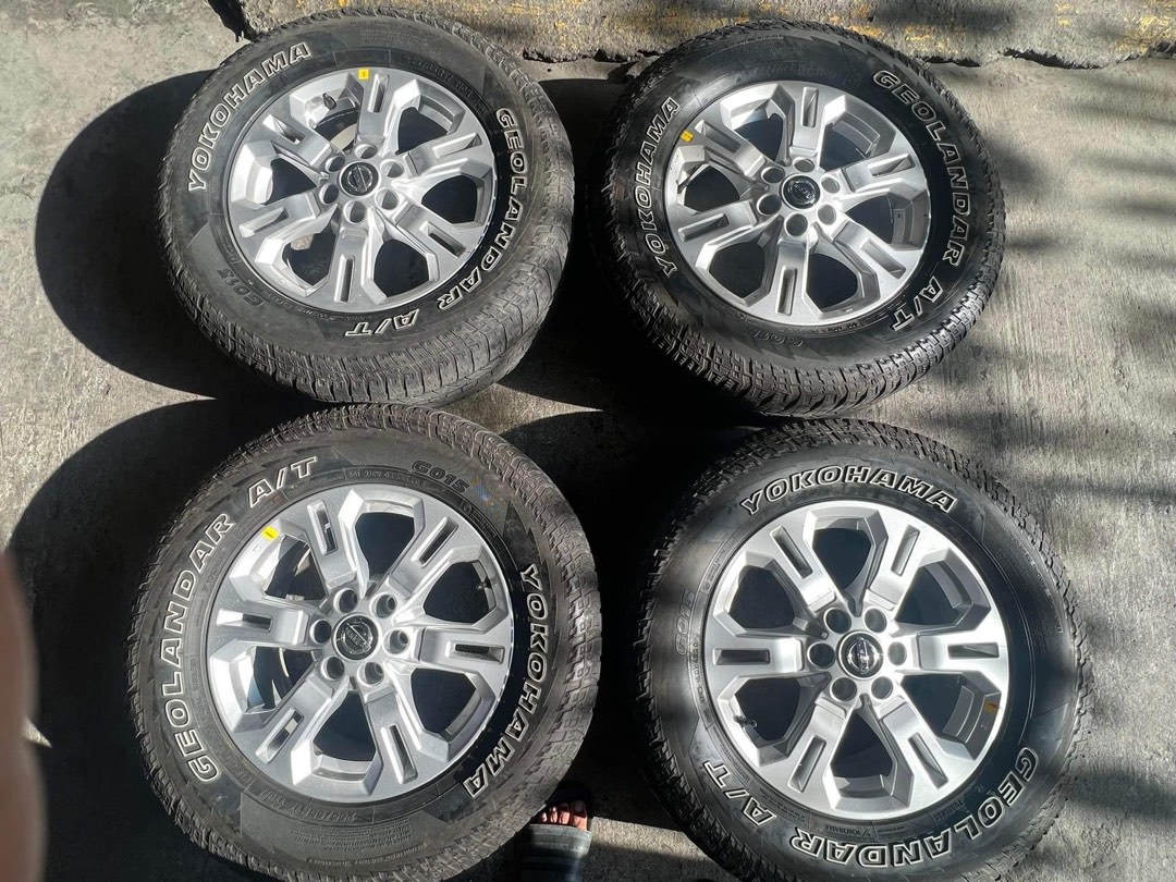 17” Nissan Navara 2021 stock mags 6Holes pcd 114 with 255-65-r17 ...