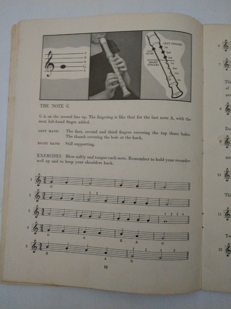 The School Recorder Book 1975, Hobbies & Toys, Music & Media, Music ...