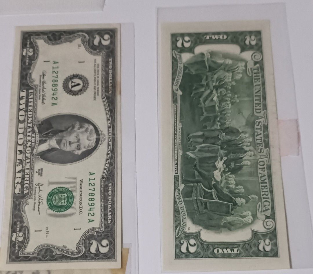$2 US Bank Notes, Hobbies & Toys, Memorabilia & Collectibles, Currency ...