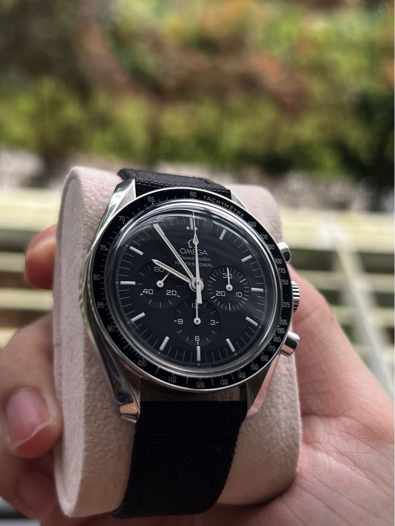 [SOLD] Omega Speedmaster 1861 Hesalite, Luxury, Watches on Carousell