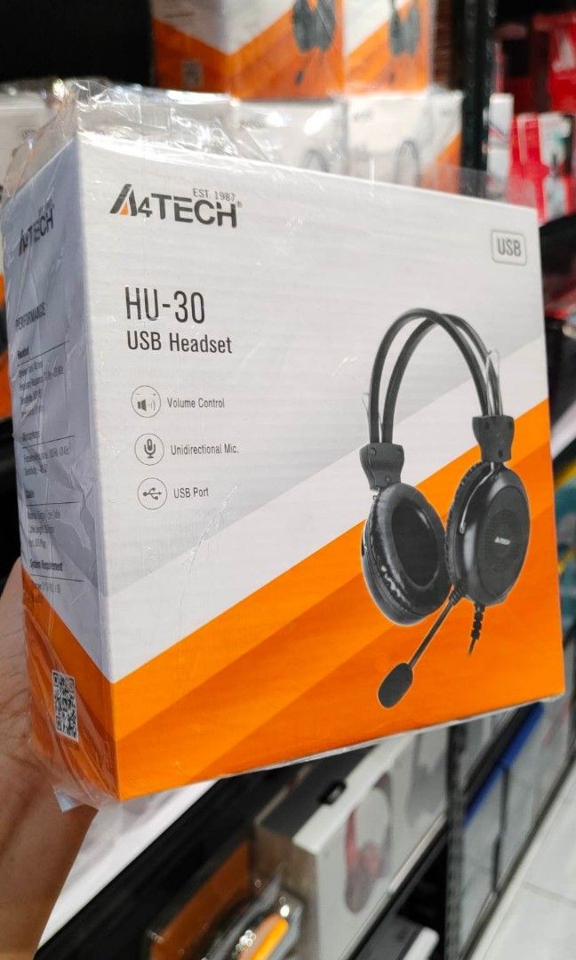 A4Tech HU-30 Comfort Fit Stereo USB Headset on Carousell