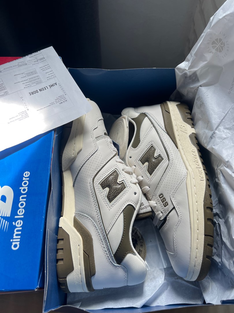 ALD x New Balance 550 Olive, Men's Fashion, Footwear, Sneakers on Carousell