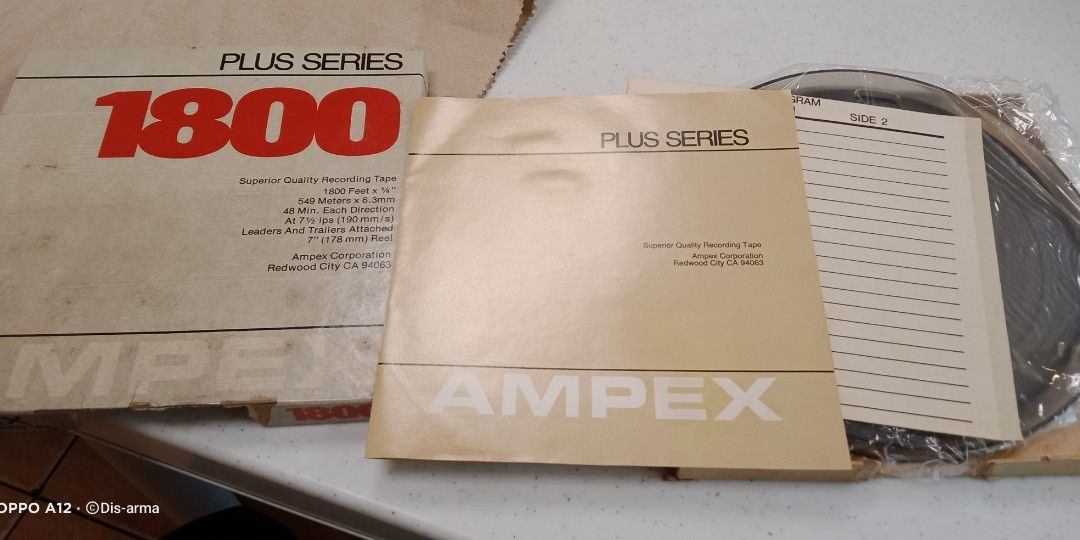 AMPEX 7" REEL TO REEL RECORDING TAPE, Audio, Other Audio Equipment on ...