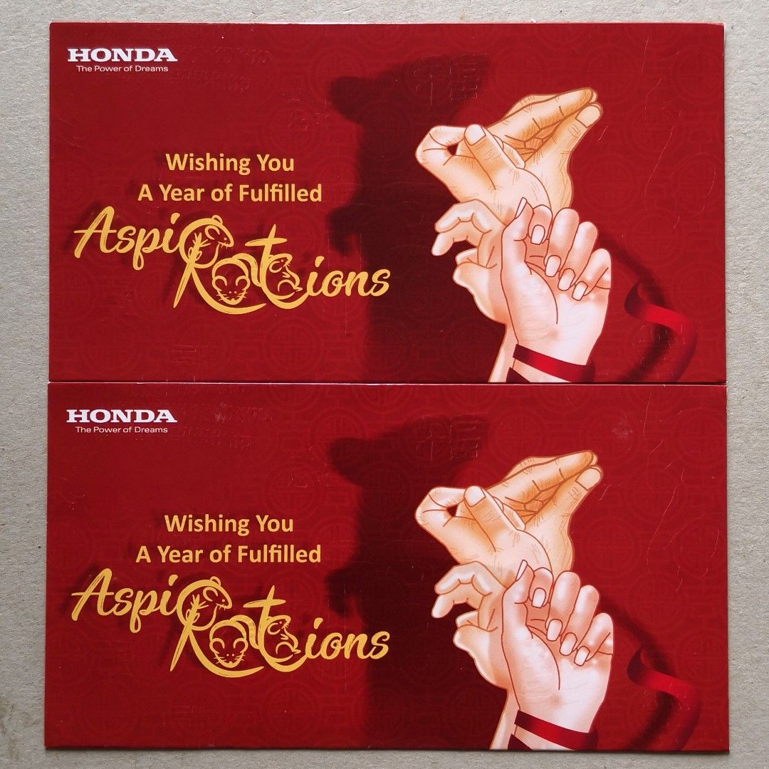 Ang Pow Packets - 2020 HONDA 2 pcs, Hobbies & Toys, Stationery & Craft ...