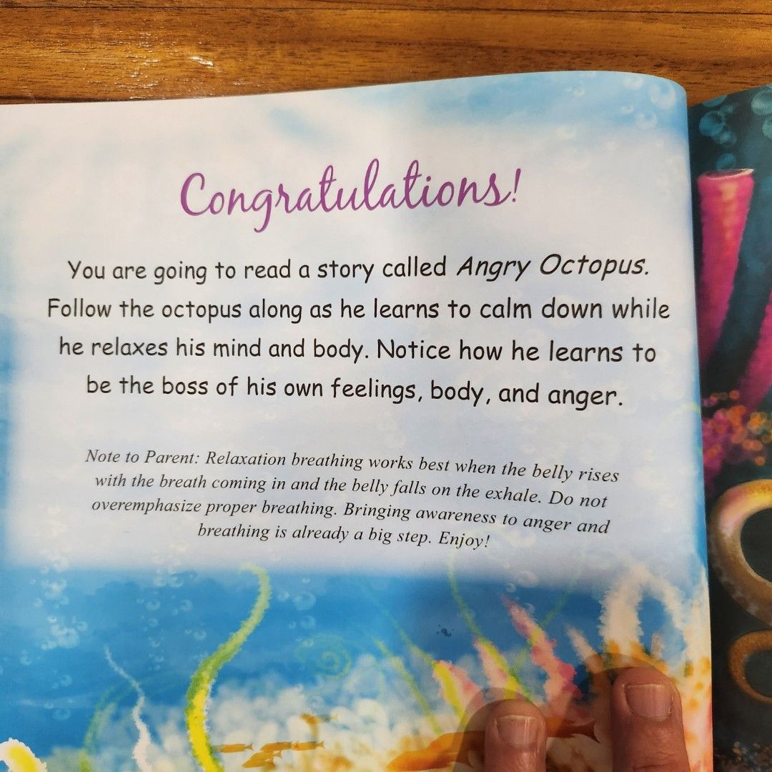 Angry Octopus - An Angry Management Story for Children, Hobbies & Toys ...