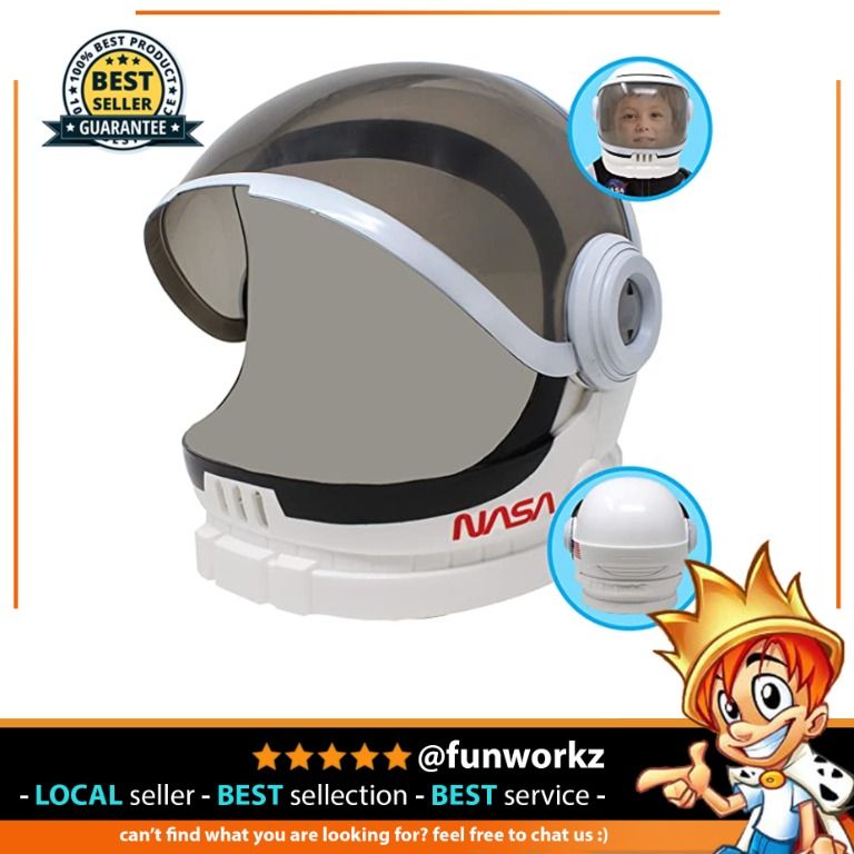 Astronaut Helmet with Movable Visor Pretend Play Toy Set for School ...