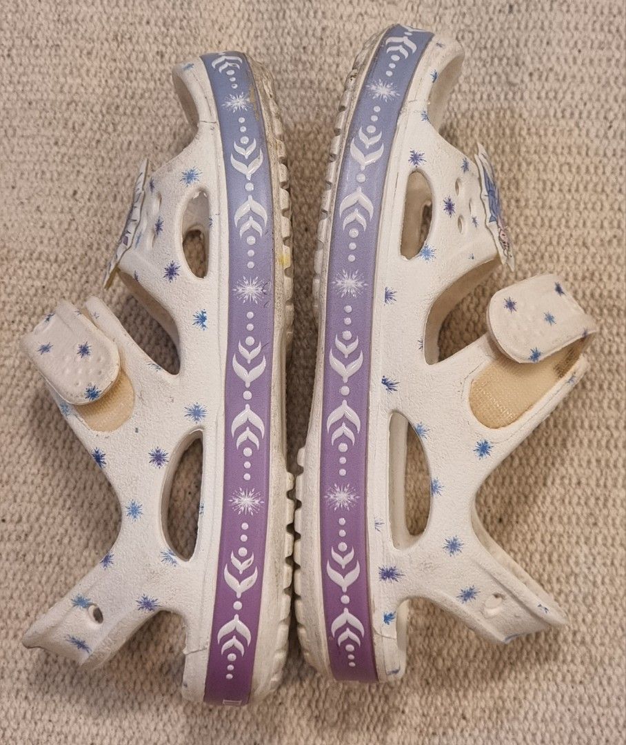 Authentic Crocs Frozen Elsa Sandals us 10, Babies & Kids, Babies & Kids ...