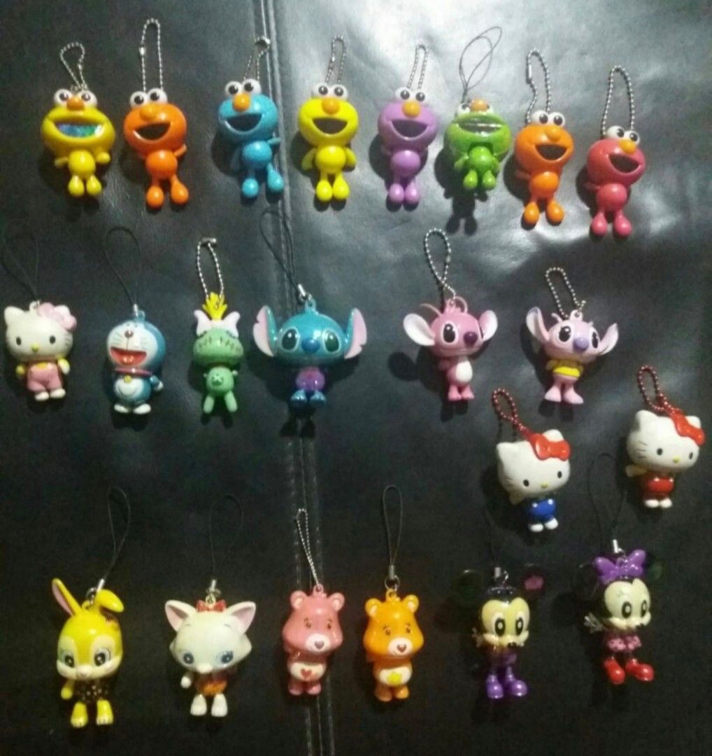 Authentic Keychain - Jellyfish, Elmo, Care Bear, Hello Kitty, Doraemon ...
