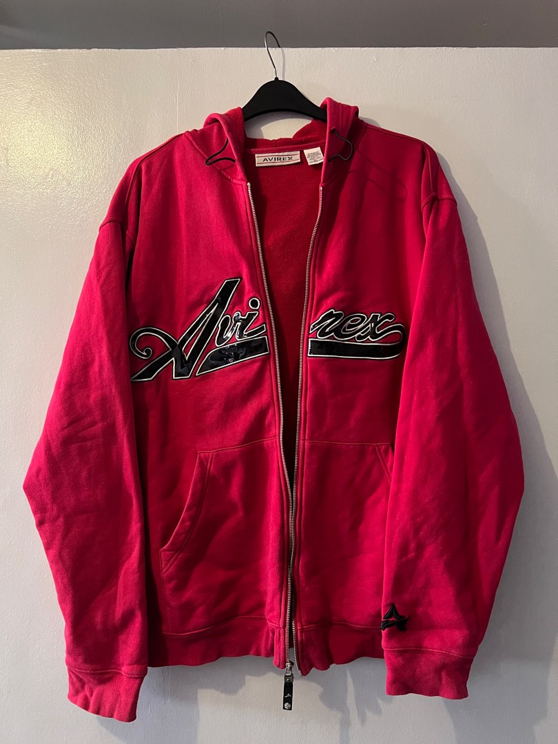 Avirex Hoodie (Leather Font) on Carousell