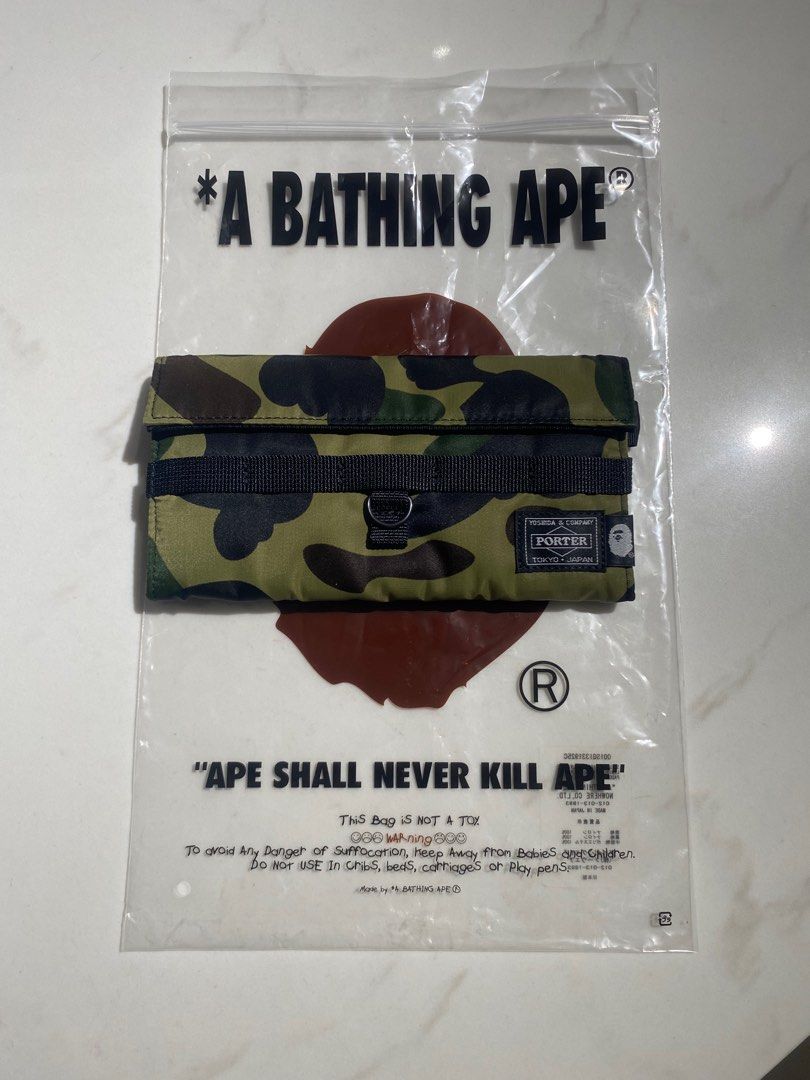 Bape x Porter Long Wallet, Men's Fashion, Watches & Accessories ...