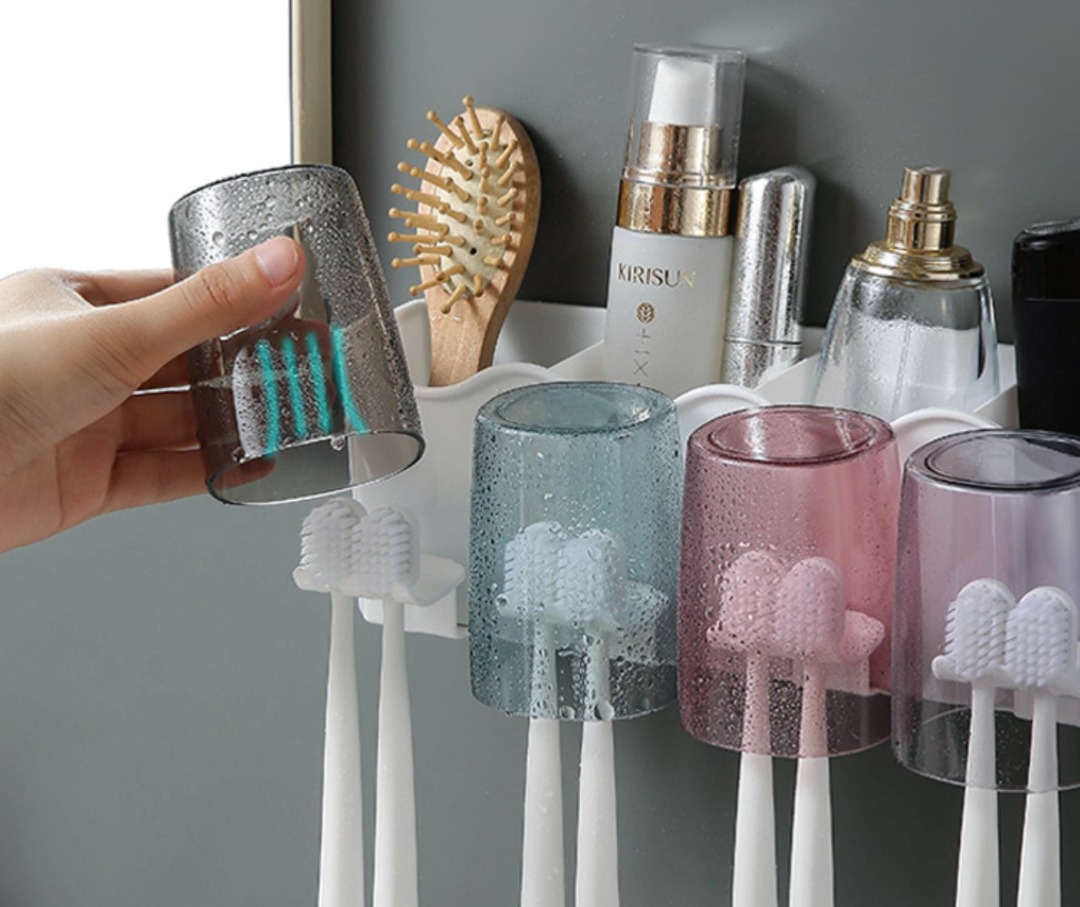 Bathroom Toothbrush Holder Rack (H0401), Furniture & Home Living ...