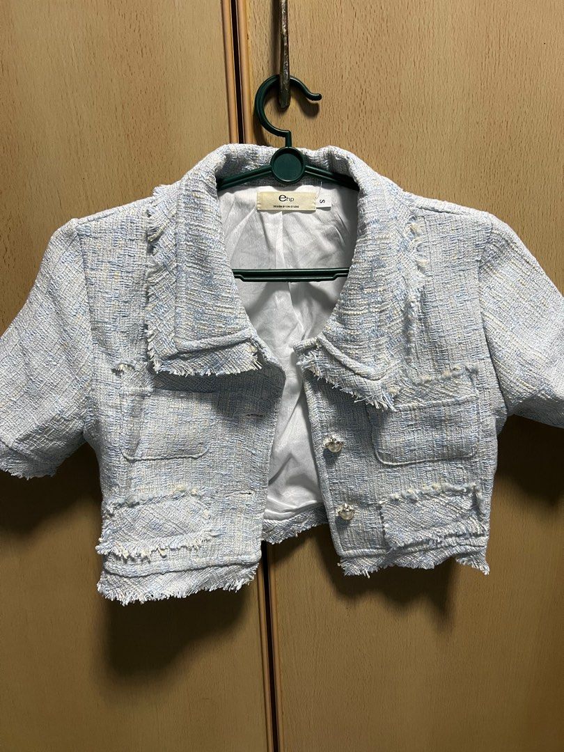 Blue tweed co-ord set, Women's Fashion, Dresses & Sets, Sets or ...